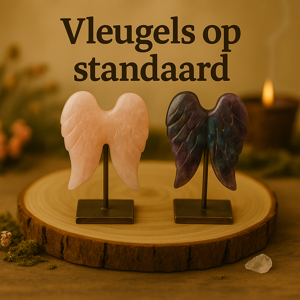 Vleugels op standaard – Stenen Heksje